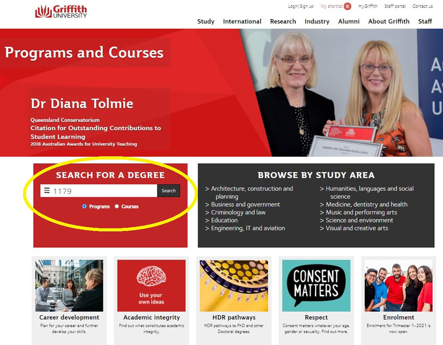 Griffith University Portal