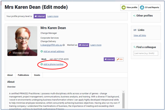 Griffith Experts Support